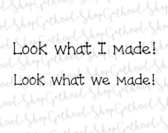 Look What We Made Svg - Etsy