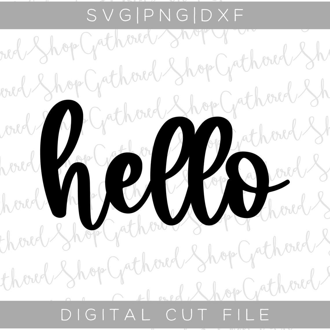 Hello SVG Hello SVG File Hello SVG for Door Hello Script - Etsy