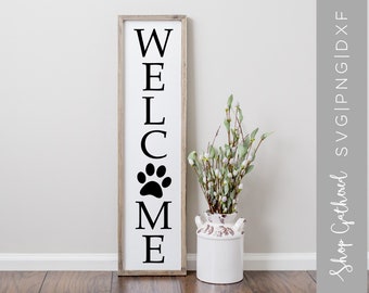 Paw Welcome Svg | Etsy