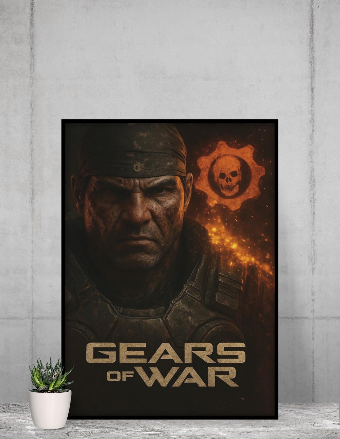 Gears of War Art, Gaming Wall Print, Digital Poster, Xbox Fan Art ...