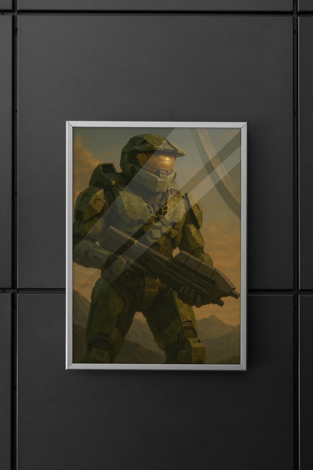 Halo Master Chief Art, Halo Poster, Sci-fi Hero Wall Art, Xbox Fan Art ...