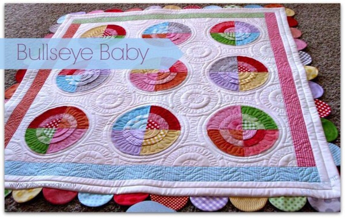 Bullseye Baby Quilt Pattern - Etsy