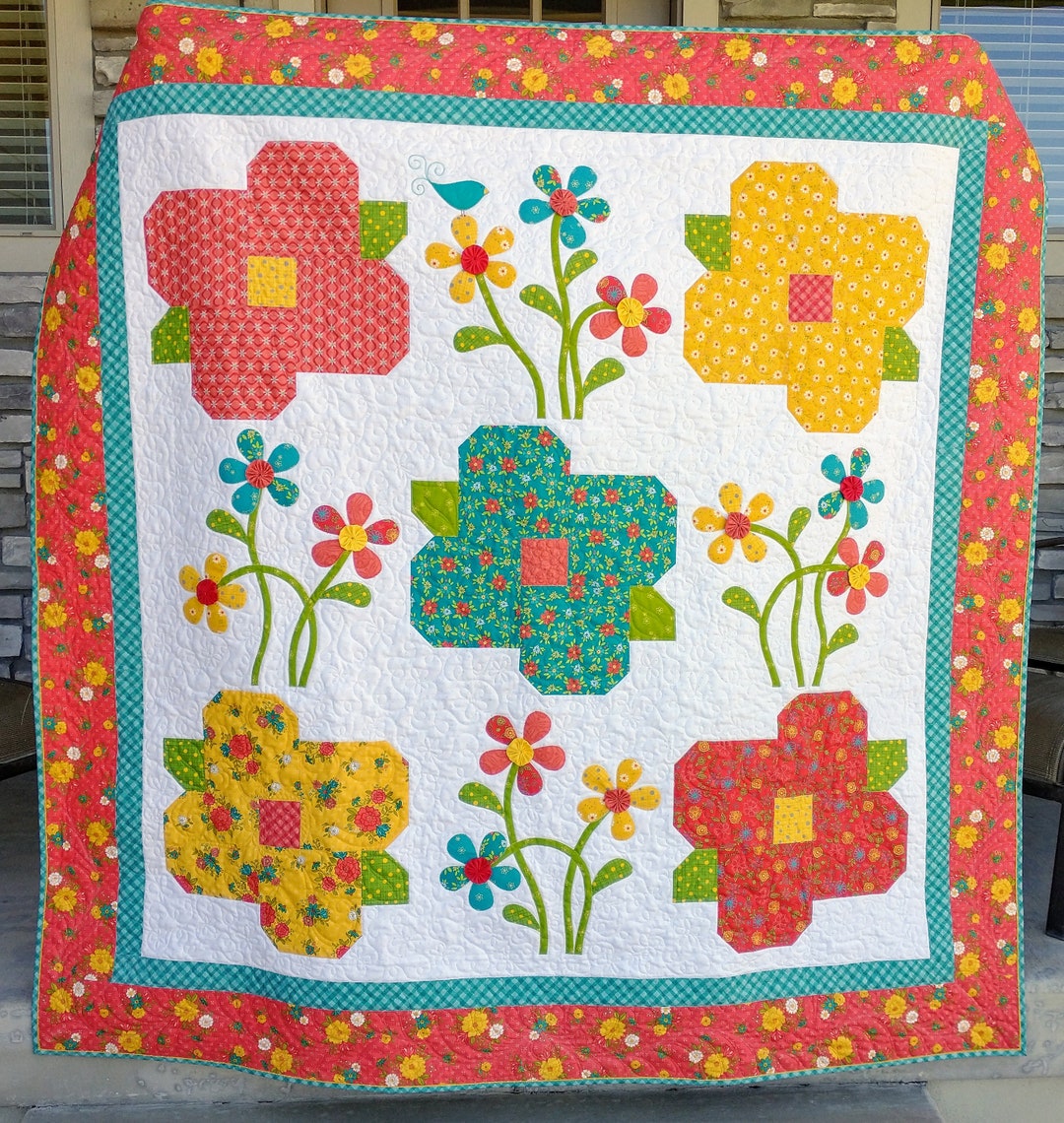 Bloomin' Posies Quilt Pattern - Etsy