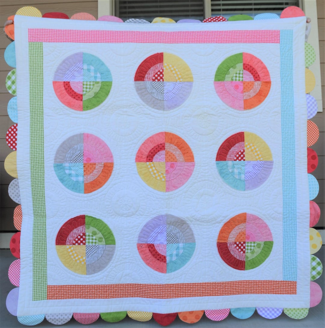 Bullseye Baby Quilt PDF Pattern - Etsy