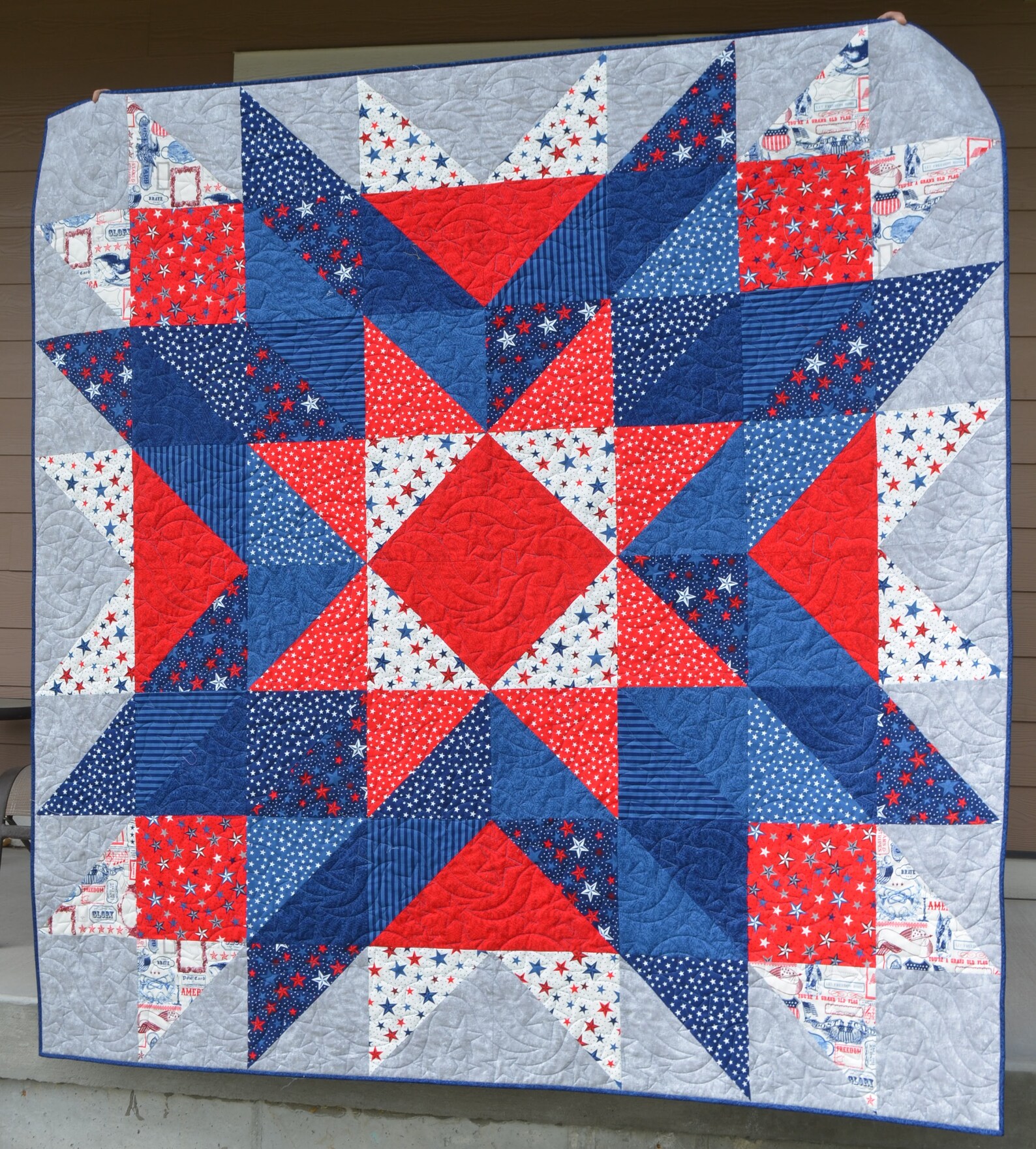 A Soldier's Star / Barn Star PDF Quilt Pattern - Etsy
