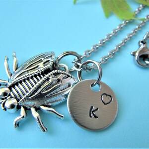 Fly Charm Necklace, Fly Insect Necklace, Fly Jewelry, Insect Jewelry ...