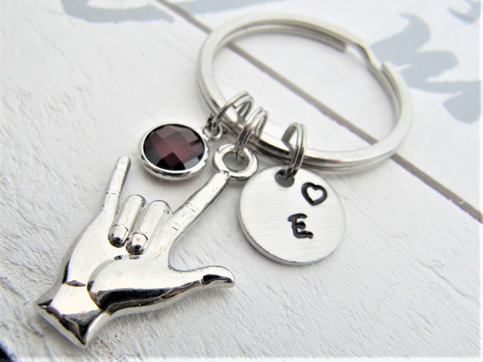 Sign Language ASL Keychain I Love You Sign Language ASL - Etsy