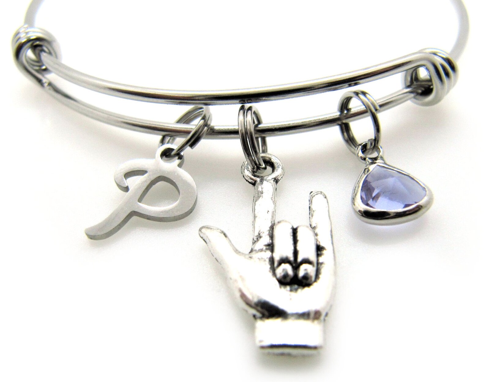 I Love You Sign Language Bracelet ASL Gifts ASL I Love You | Etsy