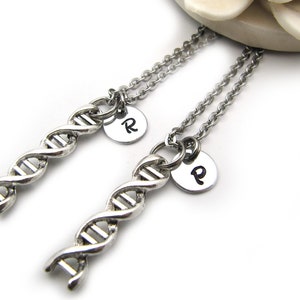 DNA Necklace, Friendship Necklace, Double Helix Necklace, DNA Jewelry ...