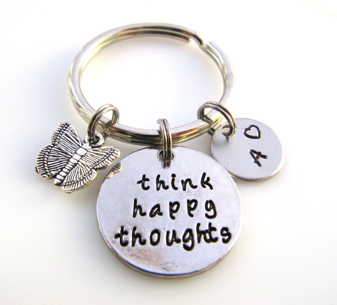 Personalized Statement Keychain Good Vibes Keychain Positive - Etsy