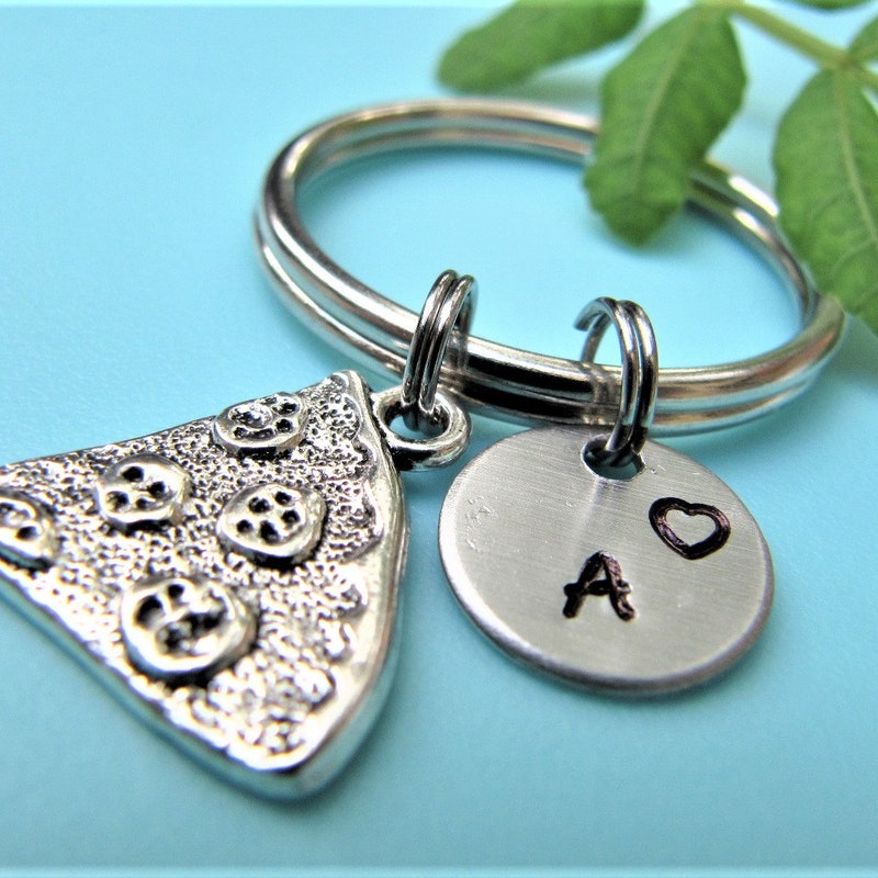 Pizza Keychain - Etsy