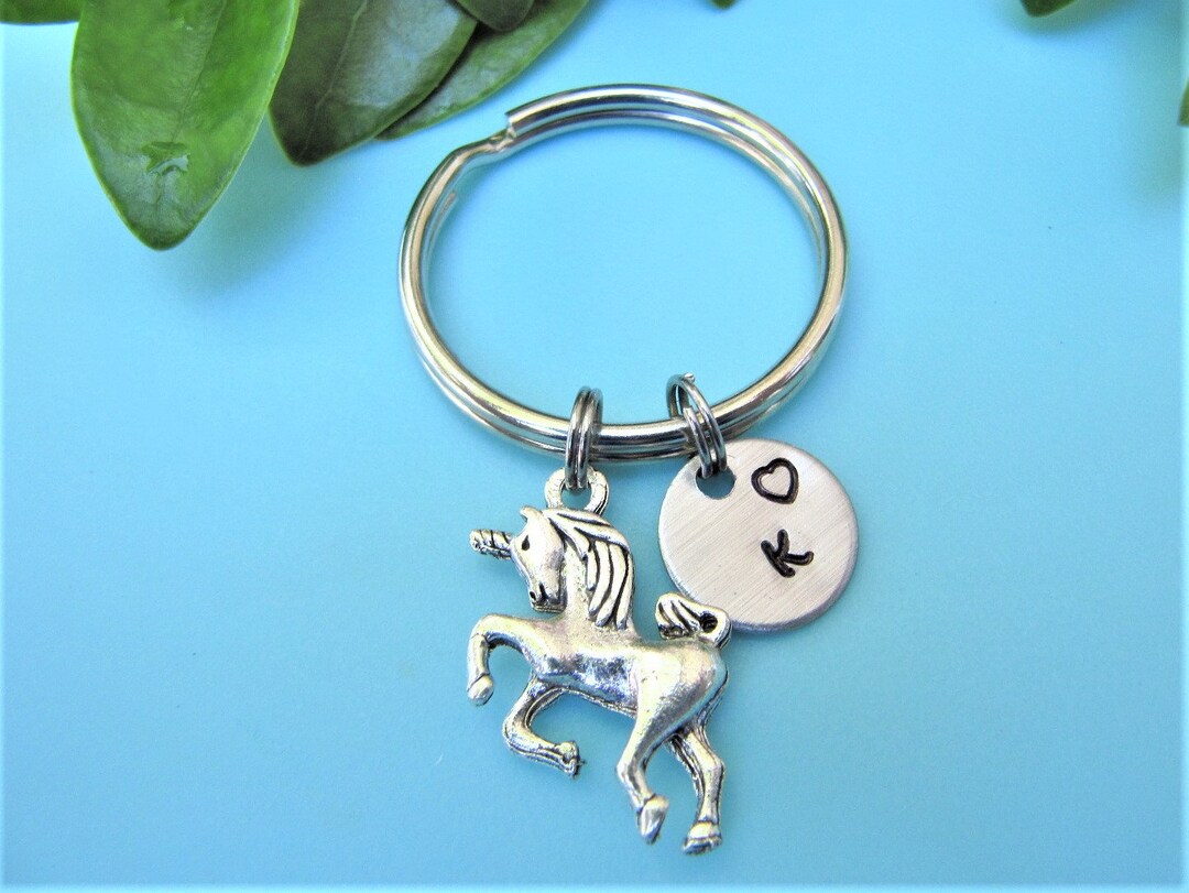 Personalized Unicorn Keychain, Unicorn Keyring, Unicorn Jewelry ...