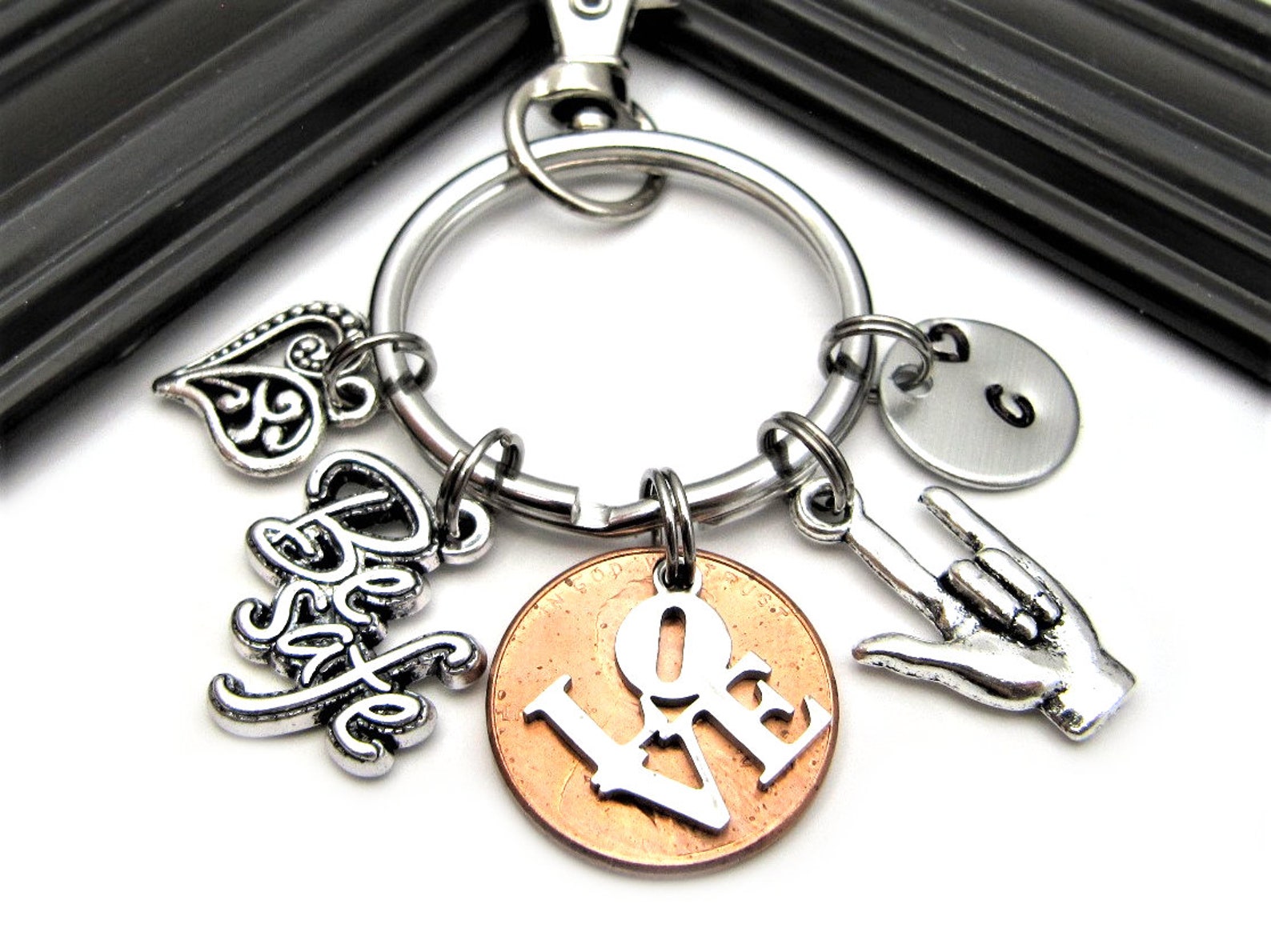 Personalized Penny Keychain Lucky Penny Keychain Penny Gift - Etsy