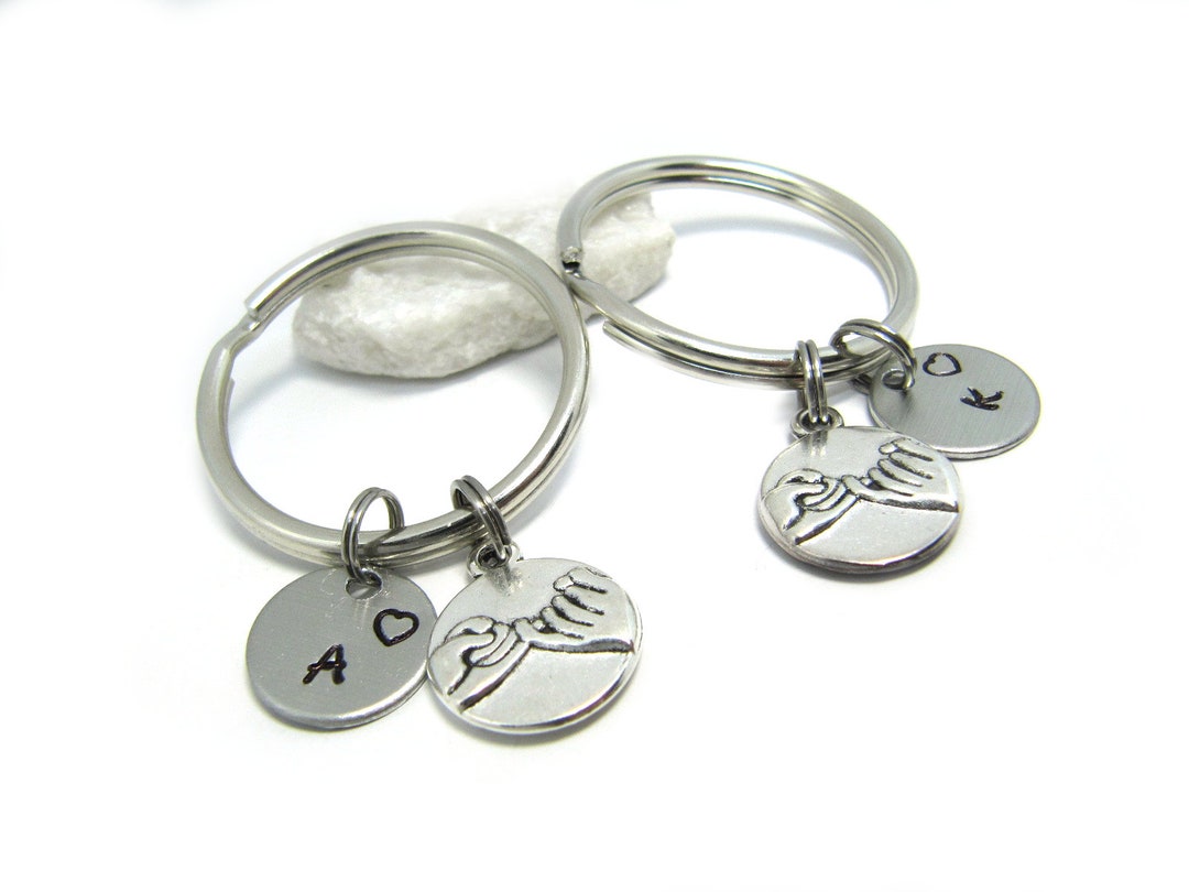 Pinky Promise Keychain Set of 2, Pinky Swear Keychain, Friendship ...