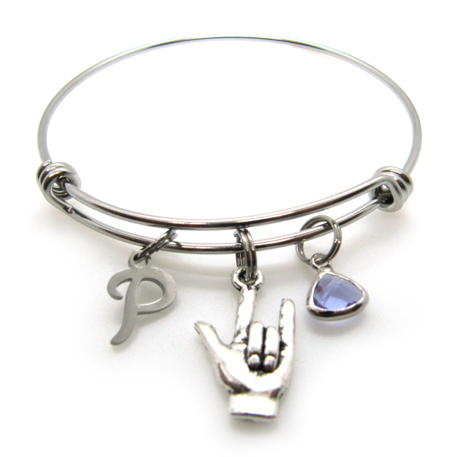 I Love You Sign Language Bracelet ASL Gifts ASL I Love You - Etsy