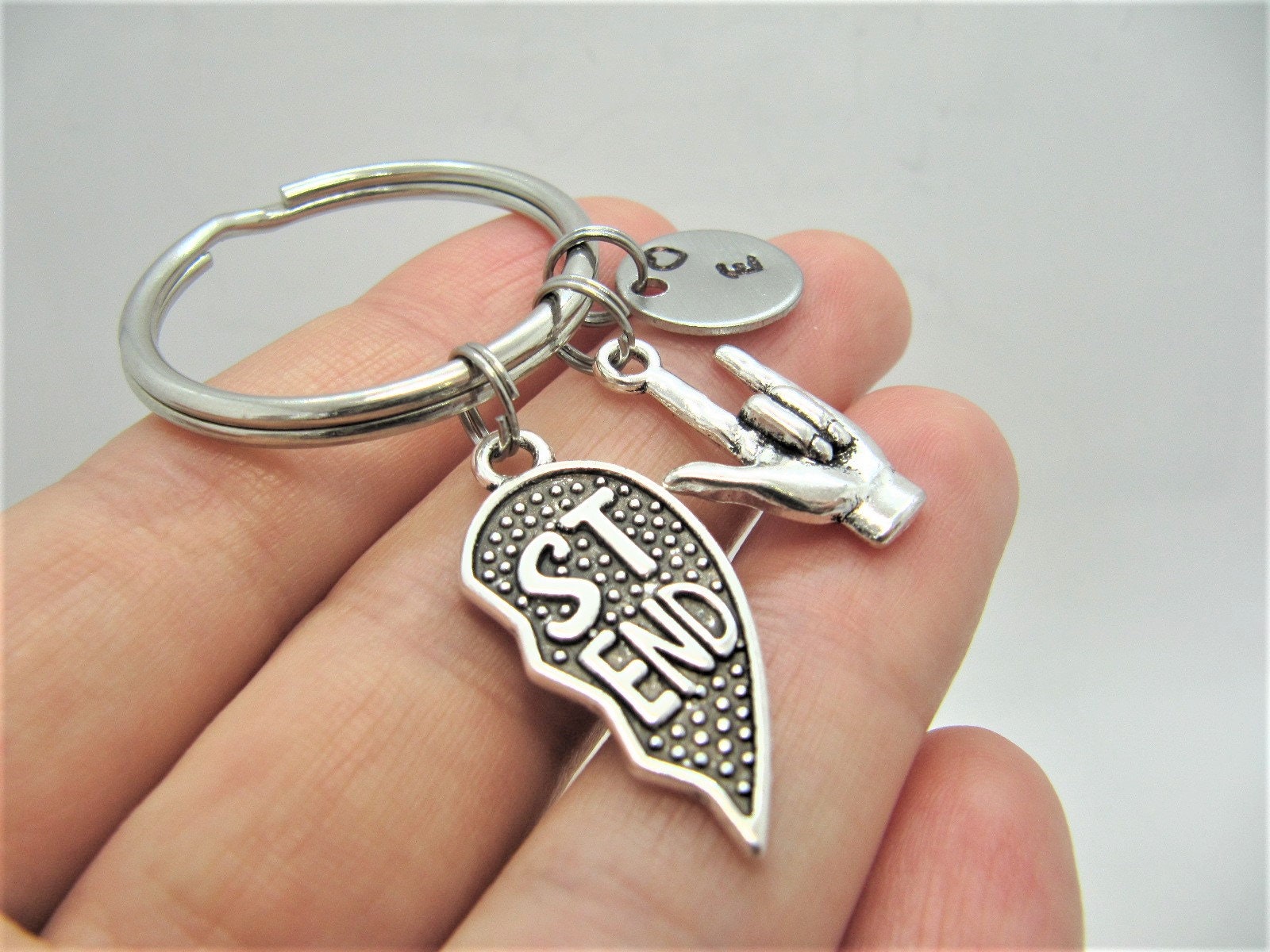 Set of 2 Friendship Keychains Best Friend Keychain for 2 | Etsy