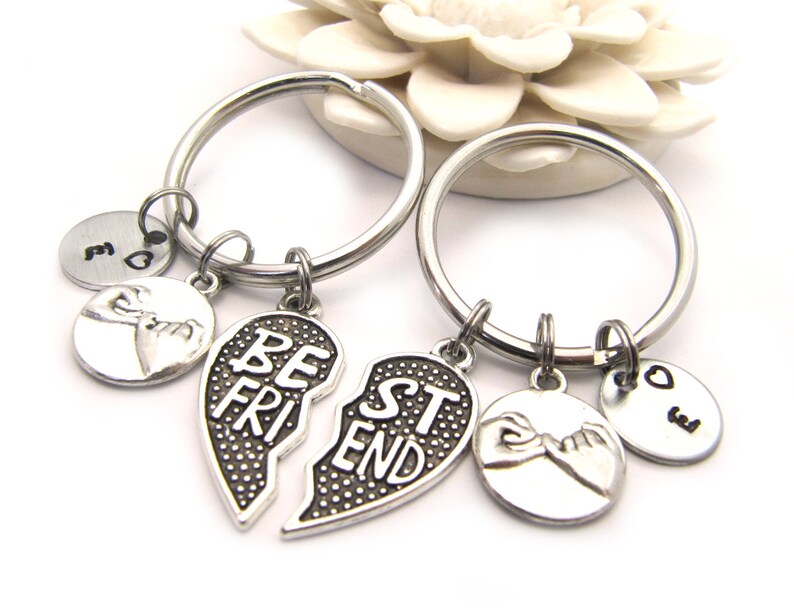 Set of 2 Pinky Promise Keychains Best Friend Keychain for 2 - Etsy