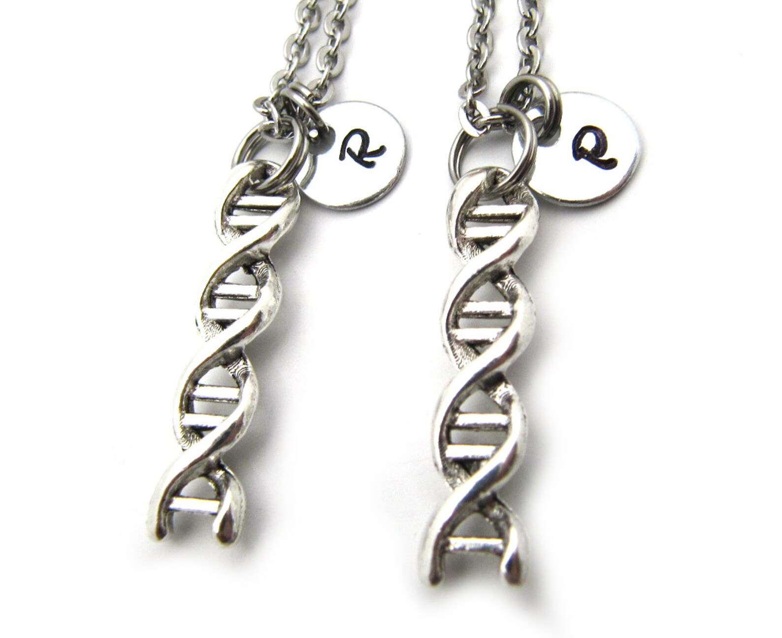 DNA Necklace Friendship Necklace Double Helix Necklace DNA - Etsy