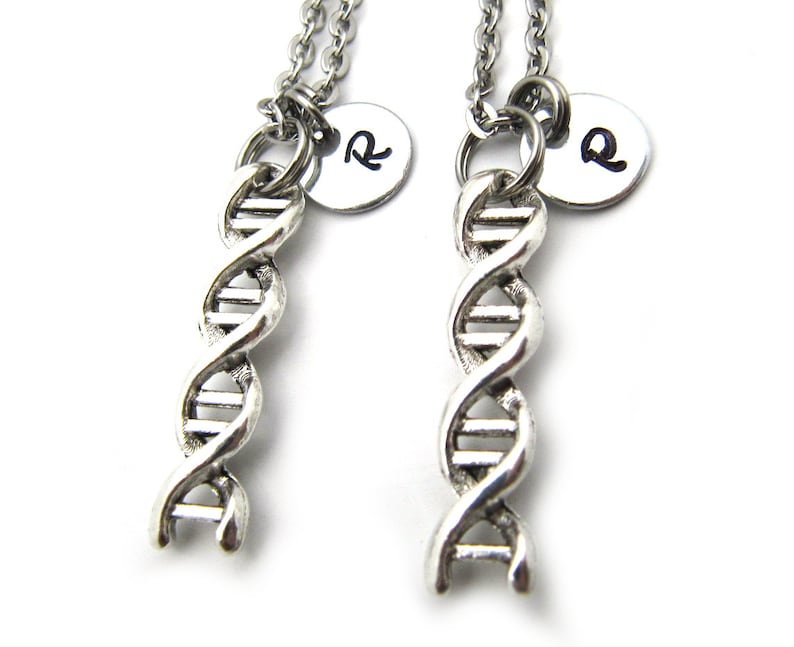 DNA Necklace Friendship Necklace Double Helix Necklace DNA - Etsy
