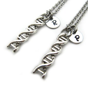 DNA Necklace, Friendship Necklace, Double Helix Necklace, DNA Jewelry ...