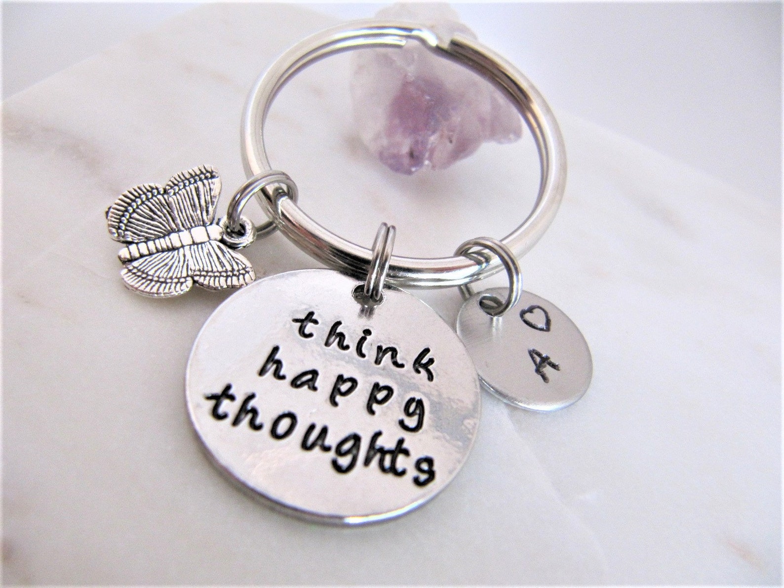 Personalized Statement Keychain Good Vibes Keychain Positive - Etsy