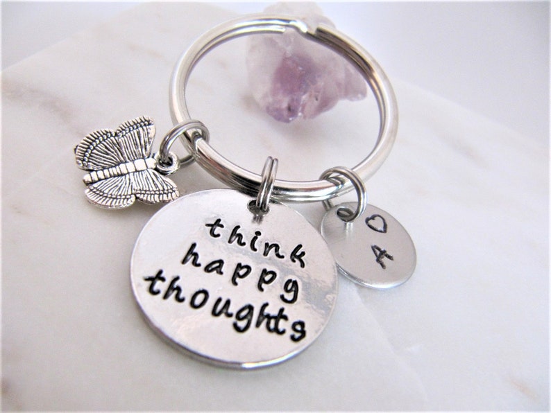 Personalized Statement Keychain Good Vibes Keychain Positive - Etsy