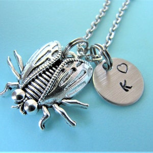 Fly Charm Necklace, Fly Insect Necklace, Fly Jewelry, Insect Jewelry ...