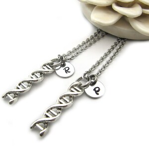 DNA Necklace, Friendship Necklace, Double Helix Necklace, DNA Jewelry ...