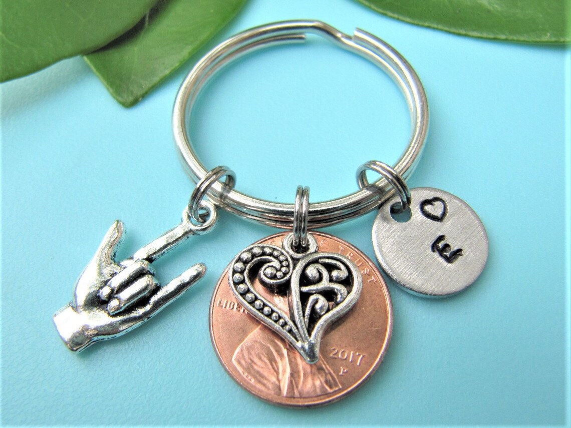 I Love You Sign Language Keychain I Love You Keychain | Etsy