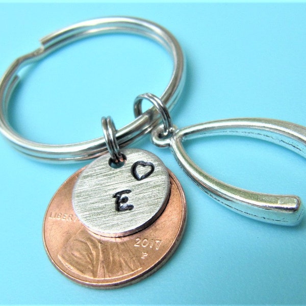 Wishbone Keychain - Etsy