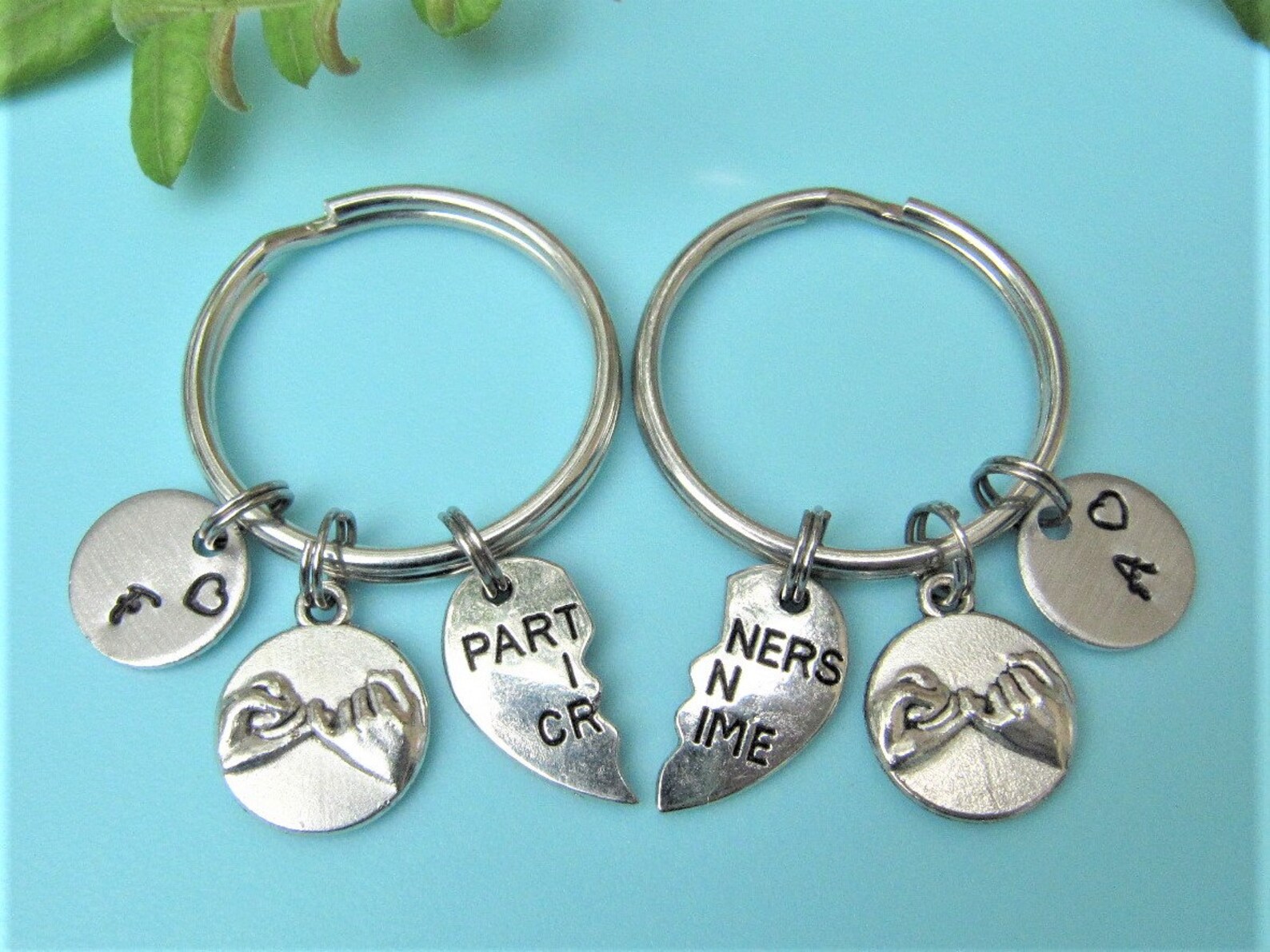Partners in Crime Keychains Best Friend Gifts Pinky Swear - Etsy