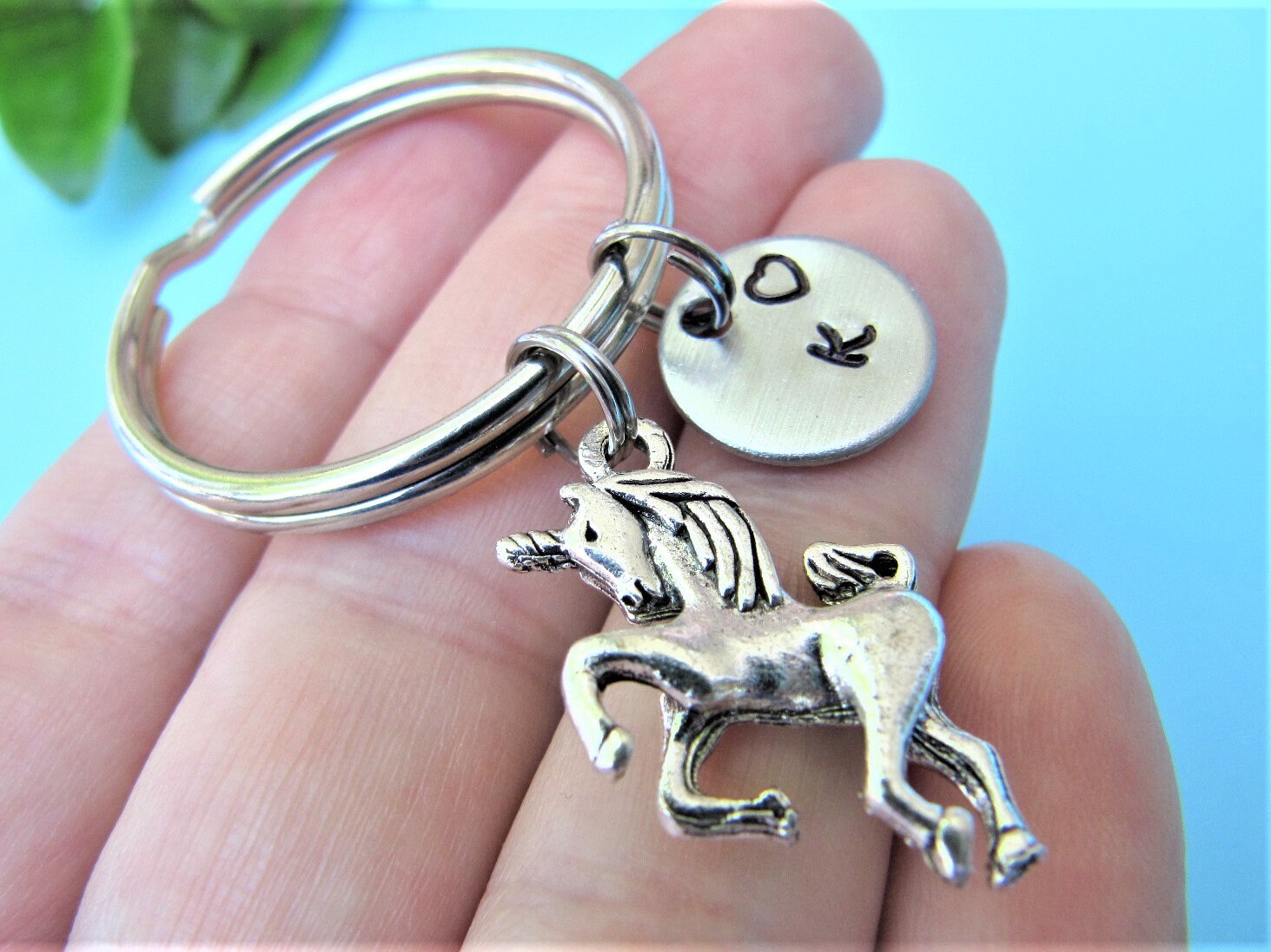 Personalized Unicorn Keychain Unicorn Keyring Unicorn | Etsy