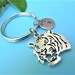 Personalized Tiger Keychain, Tiger Keyring, Animal Keychain, Tiger ...