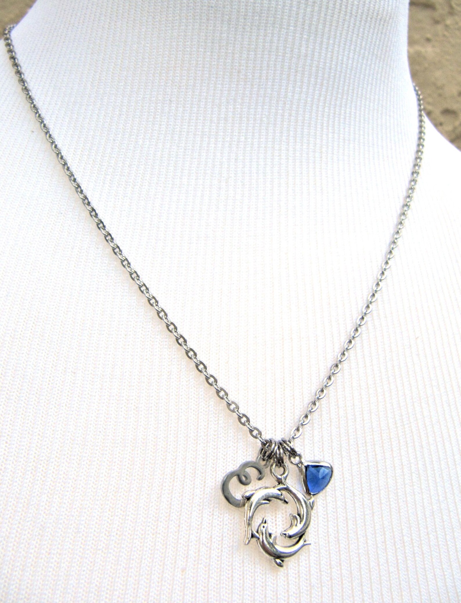 Silver Dolphin Necklace Dolphin Pendant Dolphin Jewelry - Etsy