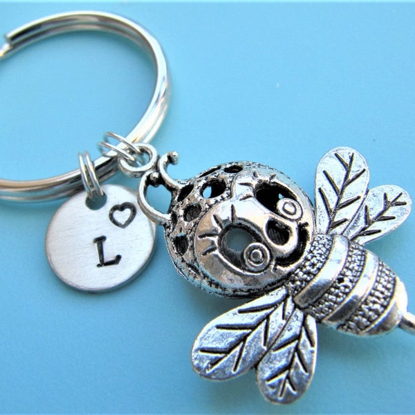 Bumble Bee Keychain - Etsy