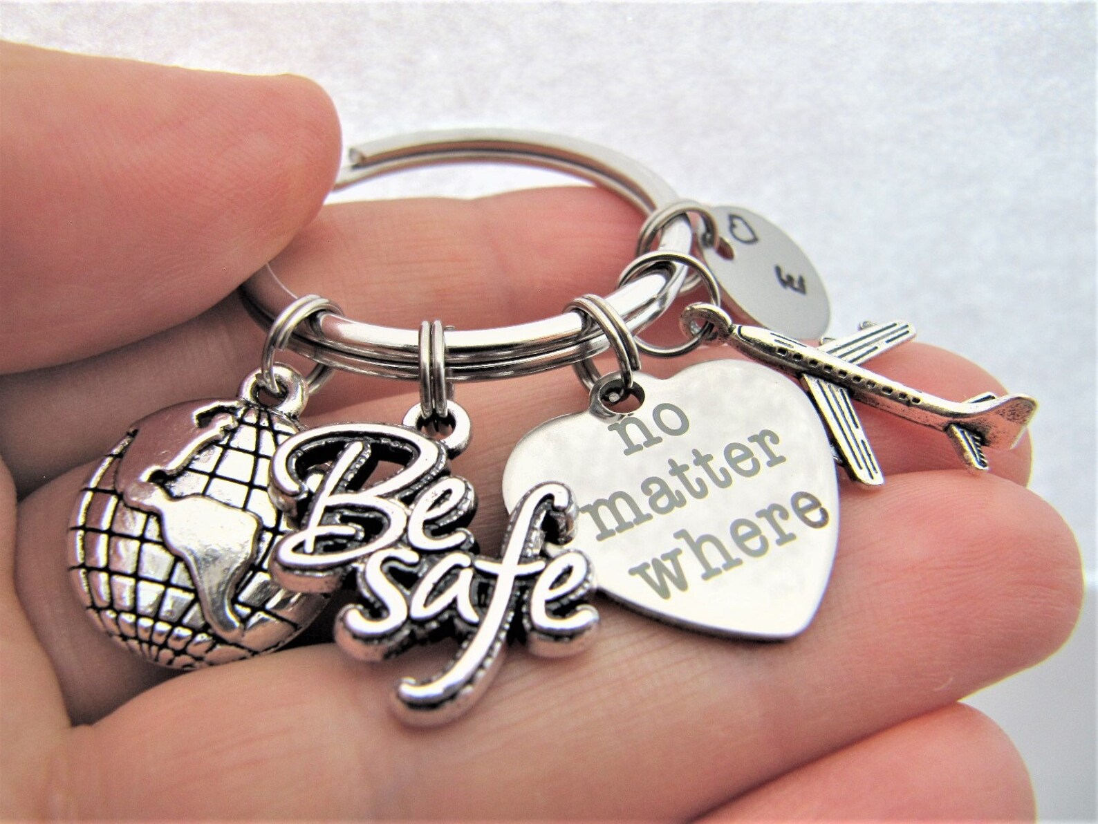 Be Safe Keychain, No Matter Where Keychain, No Matter Where Gift ...