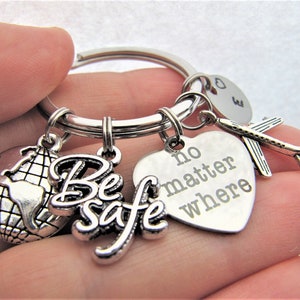 Be Safe Keychain, No Matter Where Keychain, No Matter Where Gift ...
