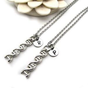DNA Necklace, Friendship Necklace, Double Helix Necklace, DNA Jewelry ...