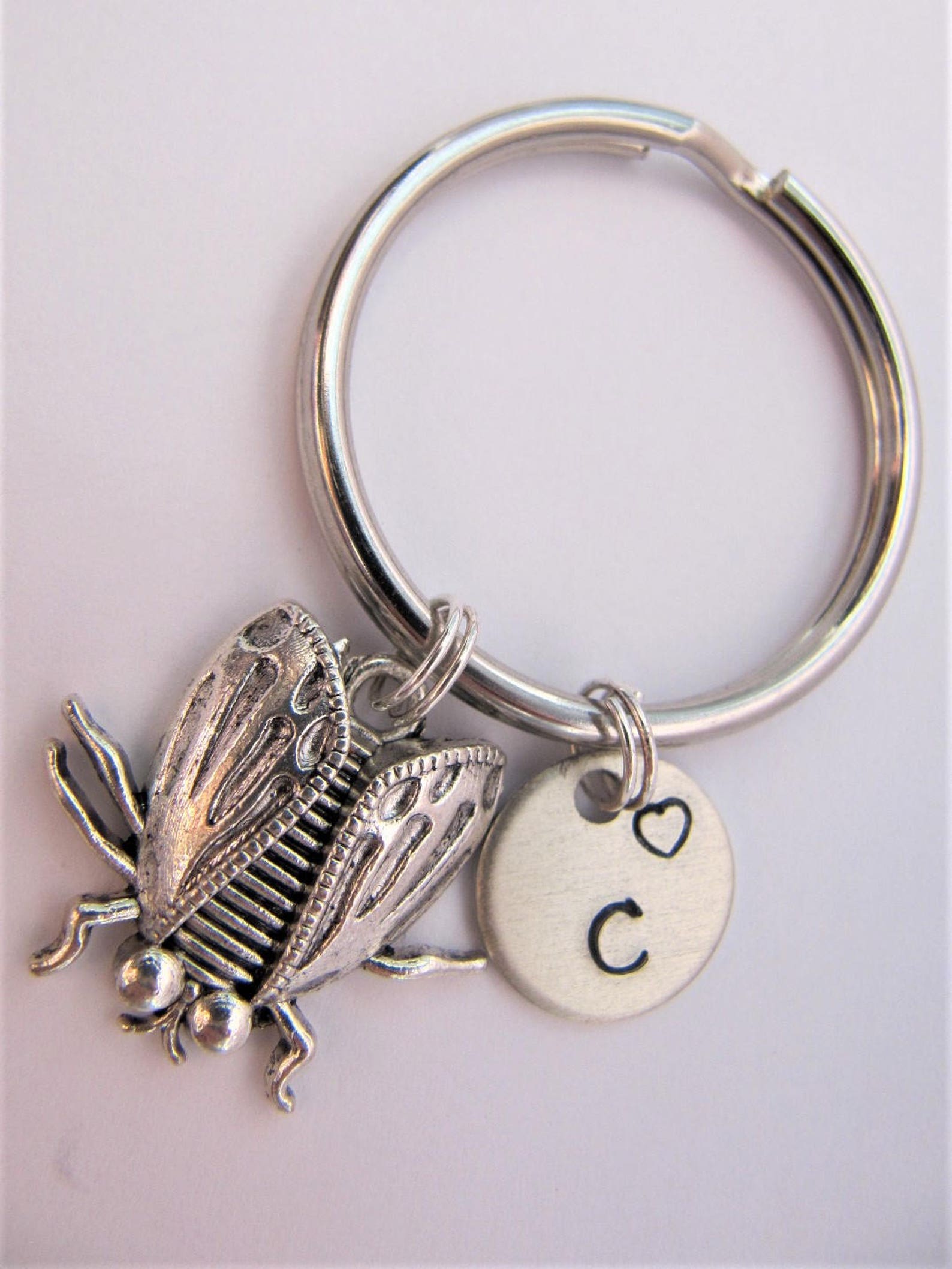 Fly Keychain Fly Charm Insect Keychain Personalized | Etsy