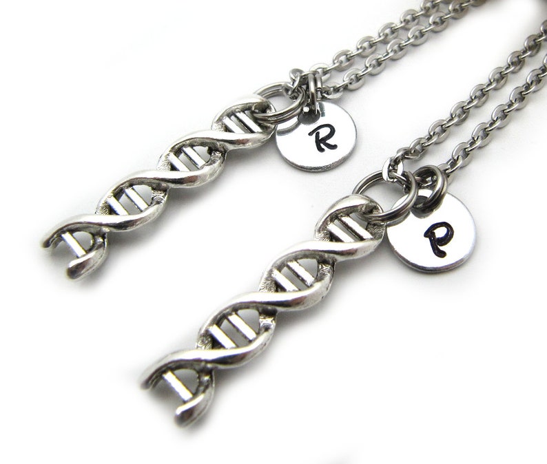 DNA Necklace Friendship Necklace Double Helix Necklace DNA - Etsy