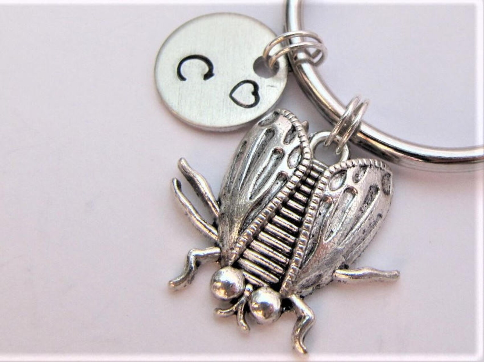Fly Keychain Fly Charm Insect Keychain Personalized - Etsy