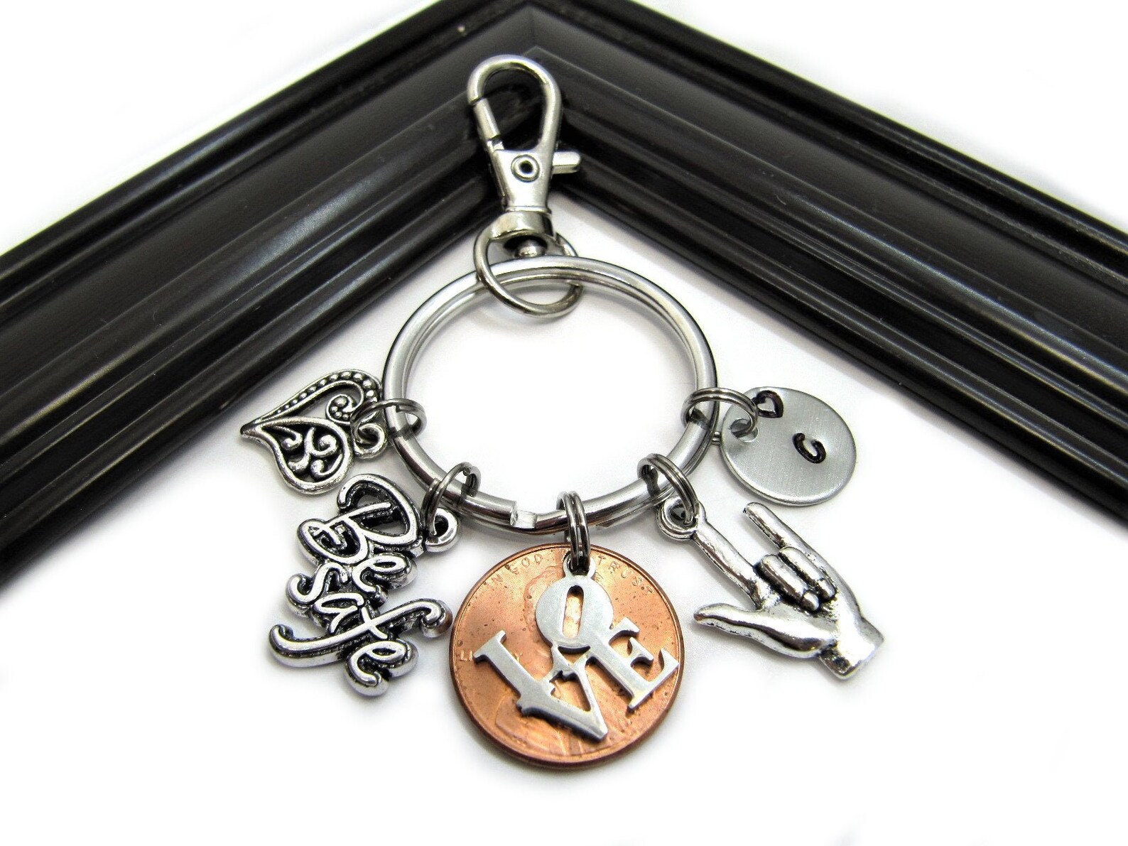 Personalized Penny Keychain Lucky Penny Keychain Penny Gift | Etsy