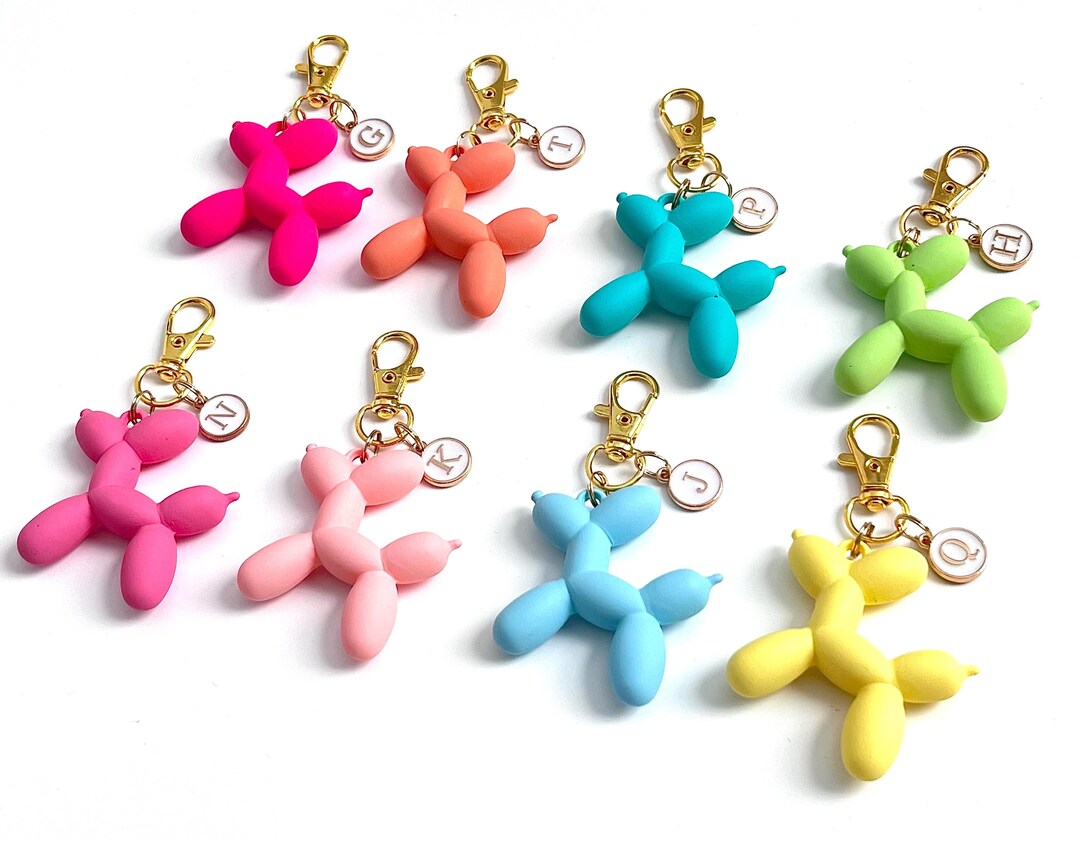 Personalized Balloon Dog Purse Charm – Cute Animal Bag Charm in 8 ...