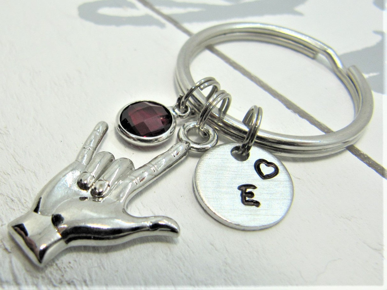 Sign Language ASL Keychain I Love You Sign Language ASL - Etsy