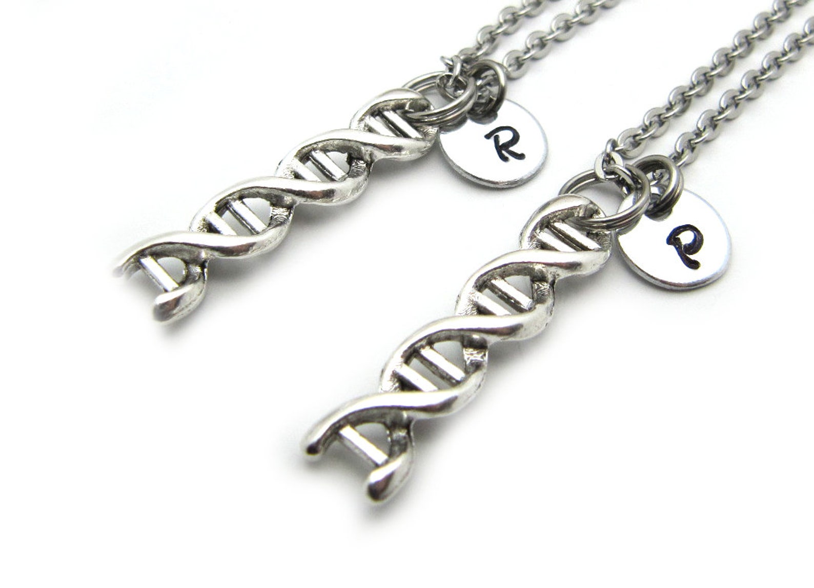 DNA Necklace Friendship Necklace Double Helix Necklace DNA - Etsy