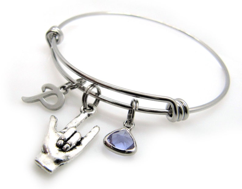 I Love You Sign Language Bracelet ASL Gifts ASL I Love You | Etsy