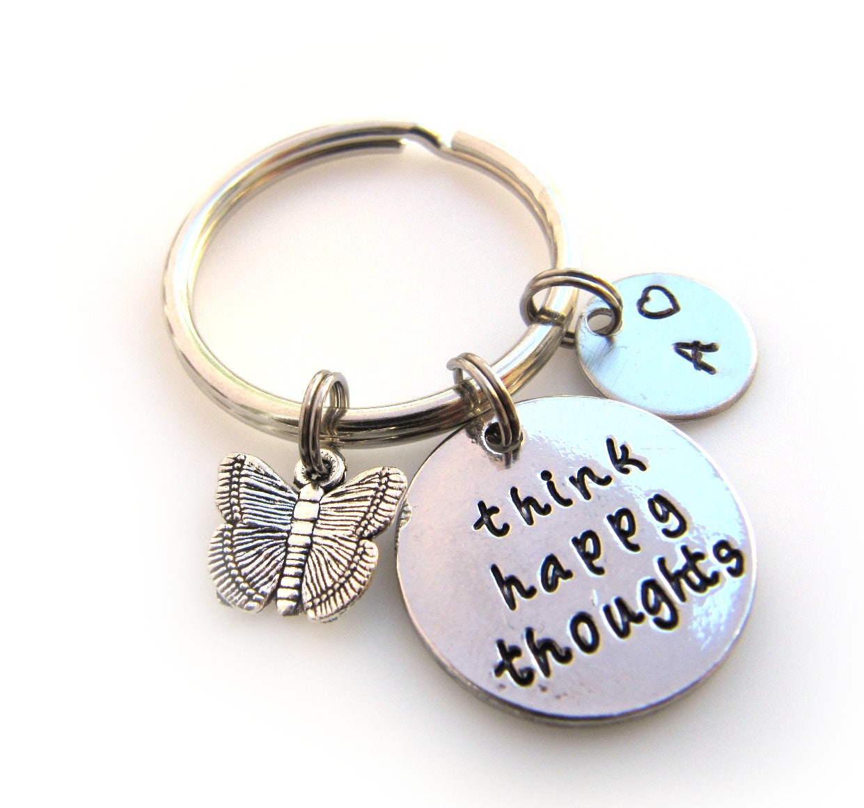 Personalized Statement Keychain Good Vibes Keychain Positive | Etsy