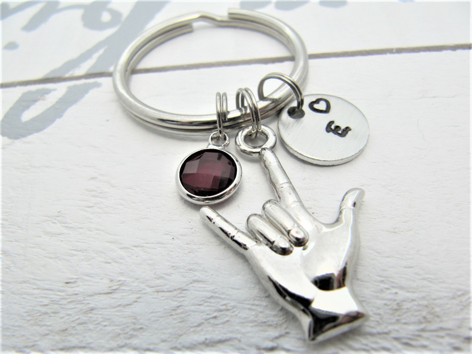 Sign Language ASL Keychain I Love You Sign Language ASL - Etsy