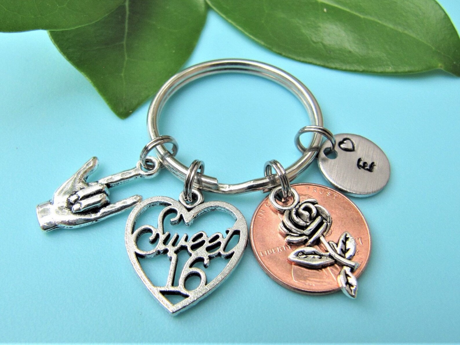 Personalized 16th Birthday Gift Sweet 16 Keychain Sweet 16 - Etsy