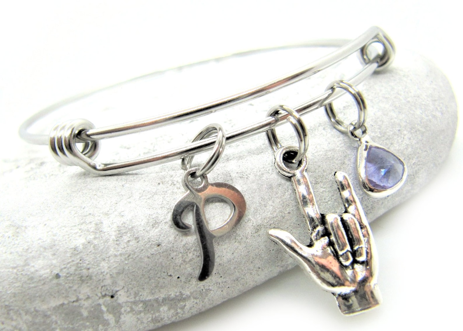 I Love You Sign Language Bracelet ASL Gifts ASL I Love You - Etsy